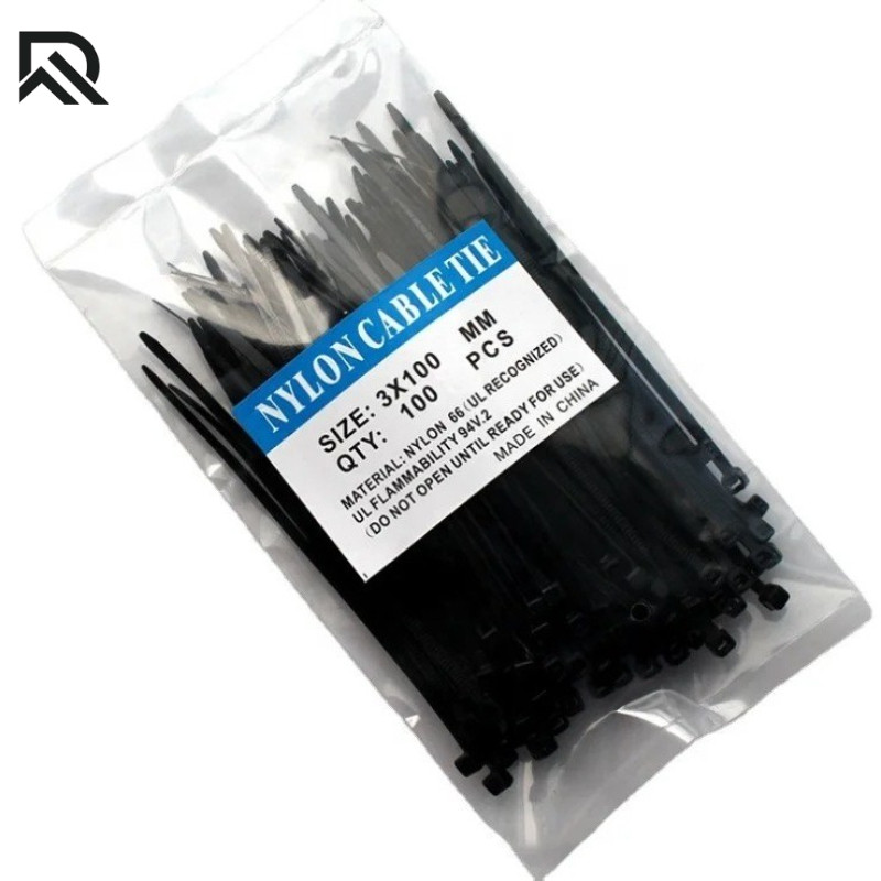 100pcs/Pack Nylon Cable Ties Multi Purpose Cable Tie Self-Locking Cable Zipper Durable ...