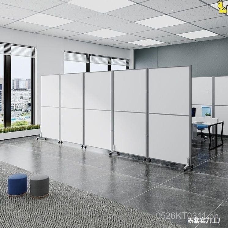 Workshop with Wheels Assembly Push-Pull Office Folding Mobile Screen ...