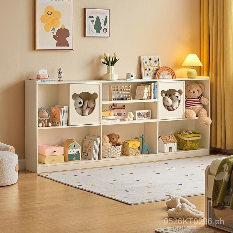 Toy Lin's Room Style Living Room Cream Bookshelf Storage Cabinet ...
