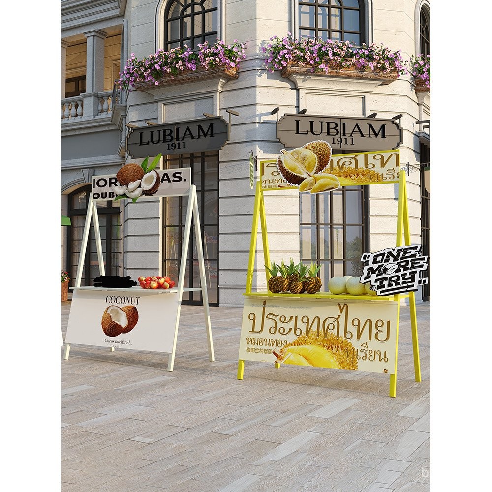 Night Market Stall Shelf Mobile Foldable Booth Outdoor Display Stand ...