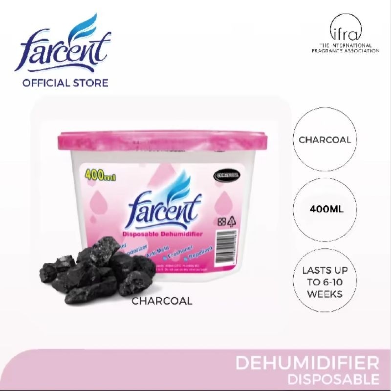 Farcent Disposable Dehumidifier Charcoal 400mL | Shopee Philippines
