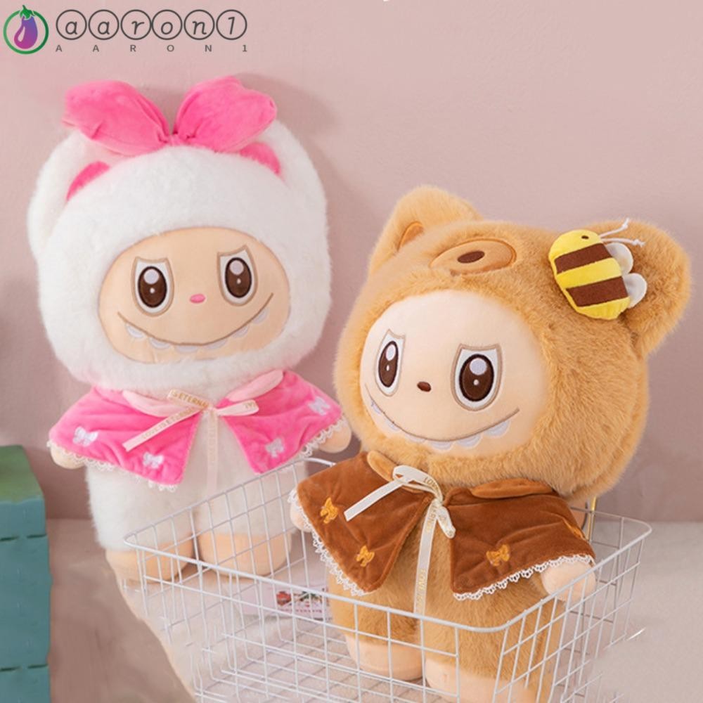AARONB Bowknot Labubu Plush Doll, Lace Cape Bear Labubu Plush Toy ...