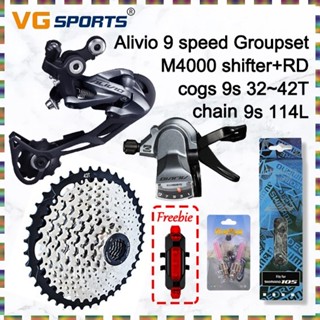 ⚡SHlMANO Alivio Groupset 9 speed RD M4000 shifter 9 speed Groupset MTB ...