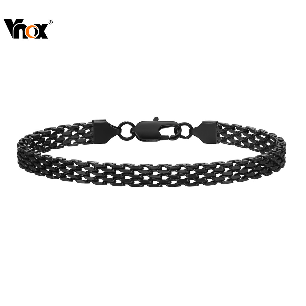 Vnox Fashionable and Minimalist Men's Bracelet, Stainless Steel ...