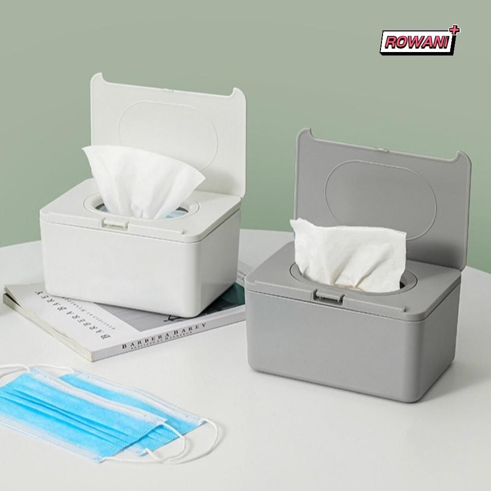 ROWAN1 Paper Towel Box, Plastic Large Capacity Wet Tissue Storage Box ...