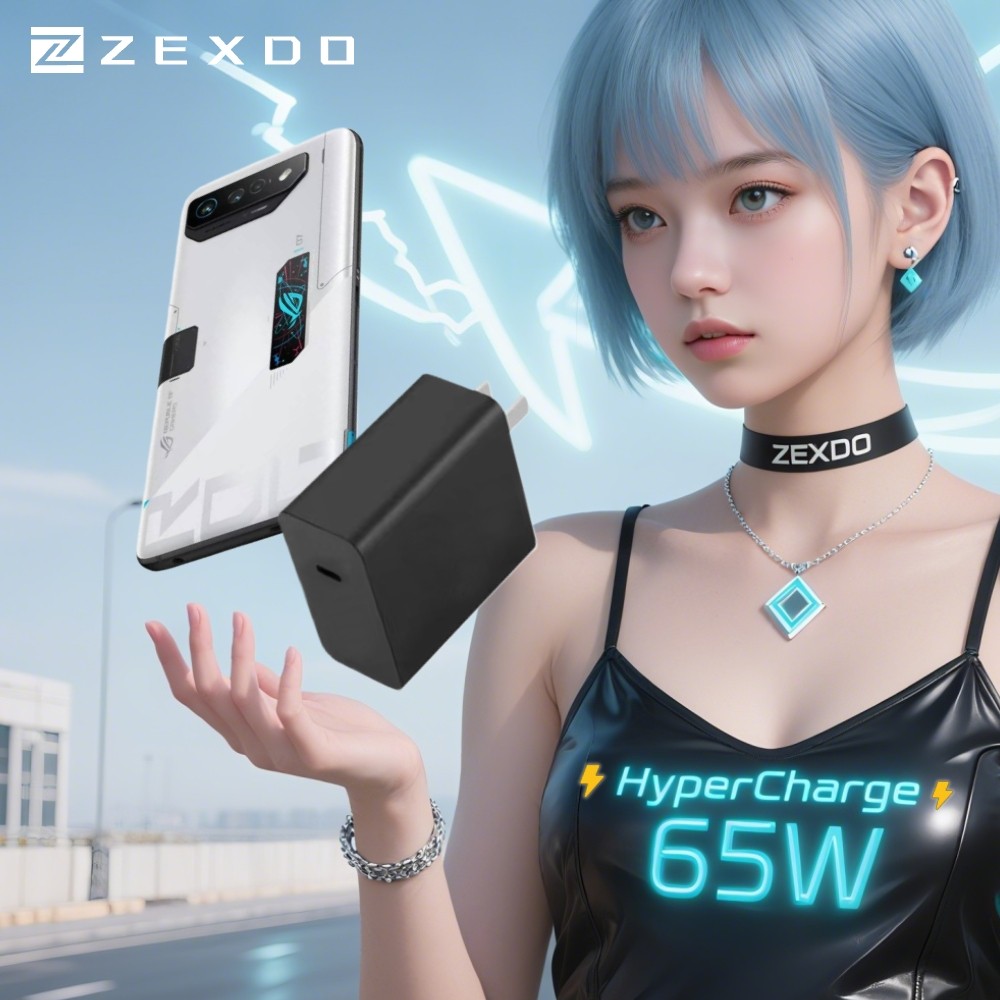 ZEXDO For ASUS ROG 65W Fast Hyper Charging Set Travel Charger adapter ...