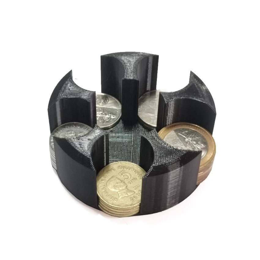 Coin Sorter Organizer for PH Coins Old and New Coin Display Holder 3D ...