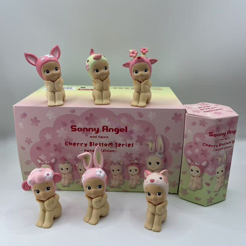 6Pcs/Set 8cm Anime Sonny Angel Mini Figure Sakura Blossom Series Hanami ...