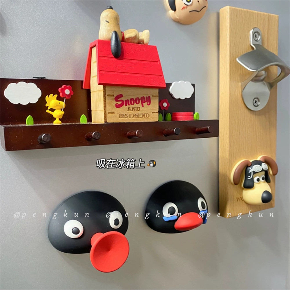 Pingu Penguin Refrigerator Stickers ins Home Refrigerator Decoration ...