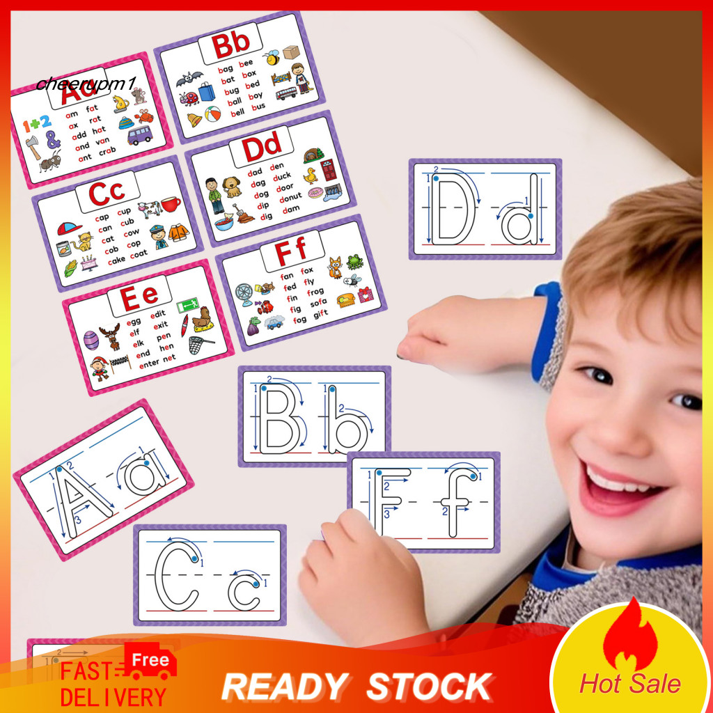 CHEER Preschool Flashcards Alphabet Flashcards Kids Alphabet Flash ...