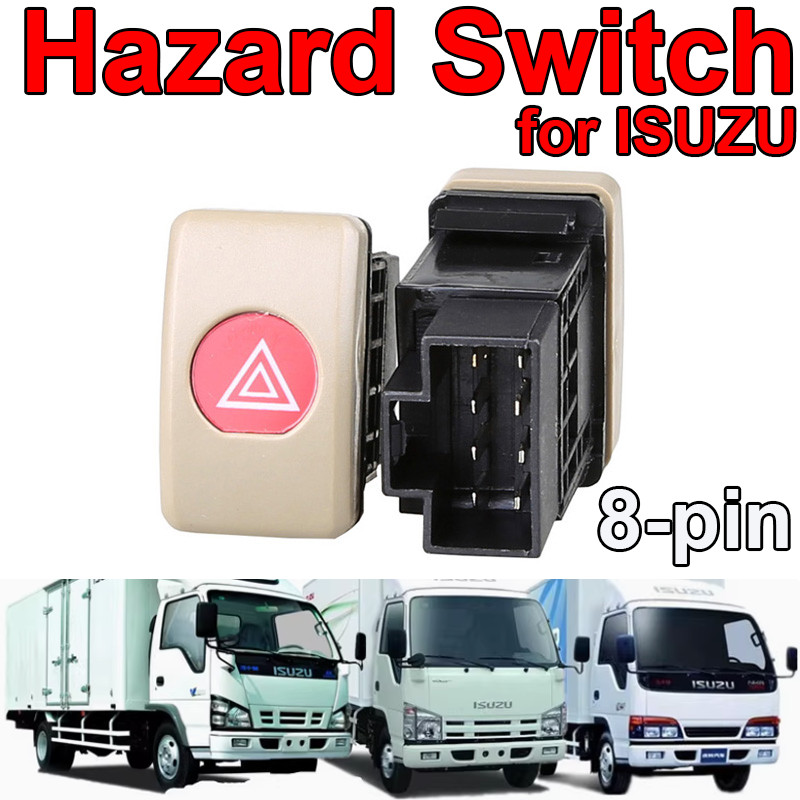 Hazard Switch for ISUZU Safety Switch ISUZU NPR NHR NKR Emergency ...