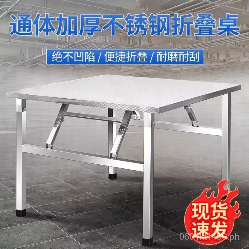Night Market Dining Table Stainless Steel Commercial BBQ Simple Outdoor ...