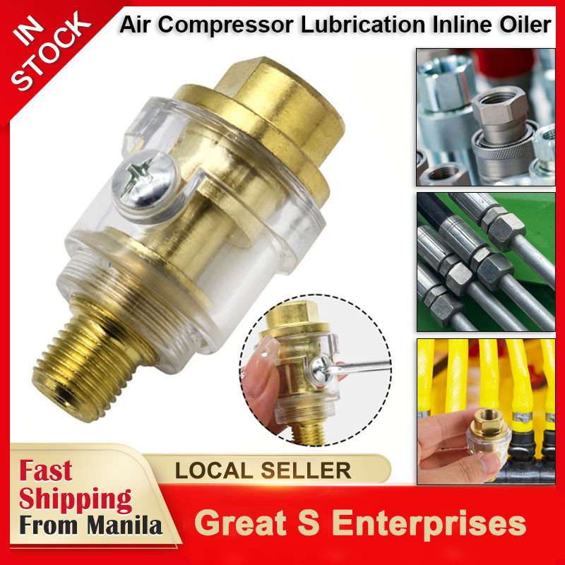 GSE 1/4 Inch Mini Oiler Automatic Lubricator for Pneumatic Tools Air ...