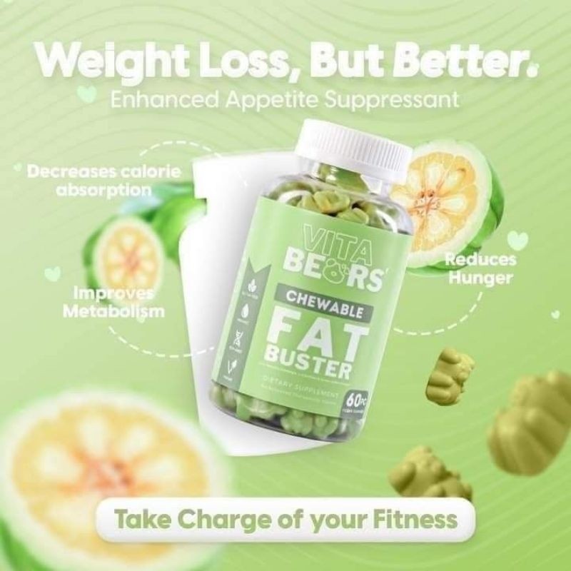 VitaBears Chewable Fat Buster Vitamins Increases metabolism | Shopee ...