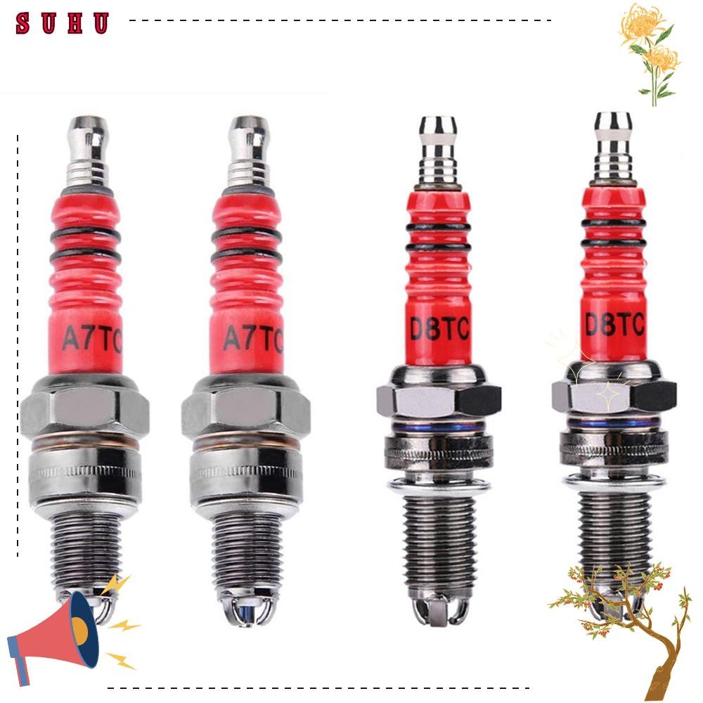 SUHU Racing Sparking Plug, 3 Triple Electrode Metal Motorcycle Spark ...