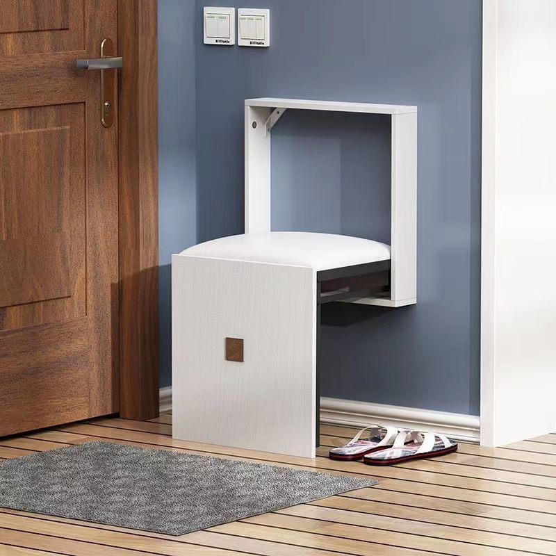 Foldable Shoe Changing Stool Porch Wall-mounted Chair Entrance Aisle ...