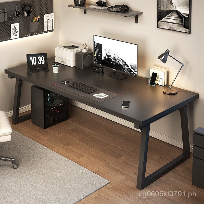 Simple Double Study Writing Desk for Students, Home Computer Desk ...