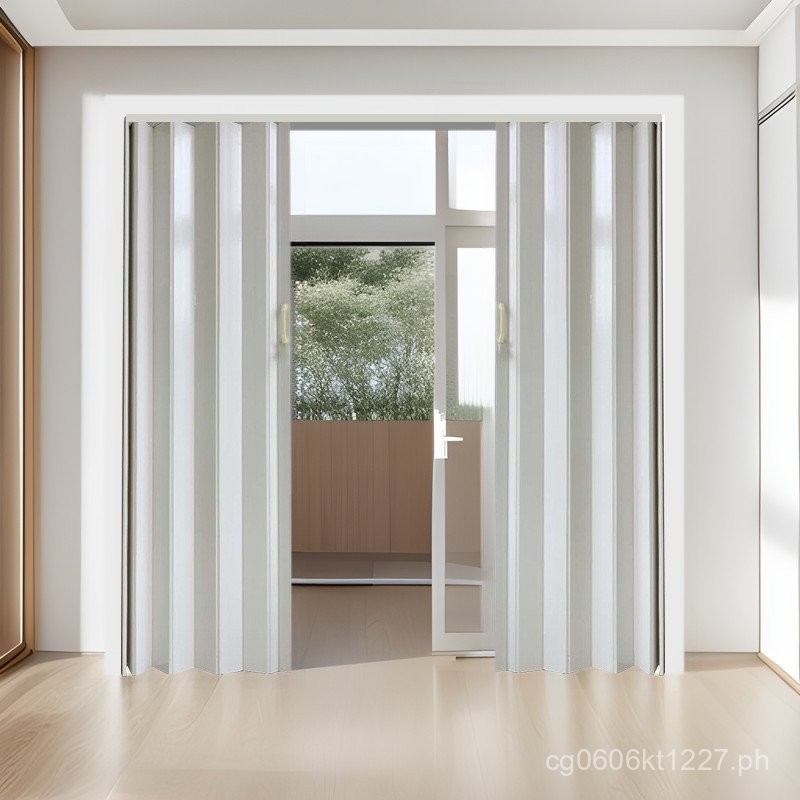 Temporary Open Gas Bathroom PVC Invisible Folding Door Partition Door ...