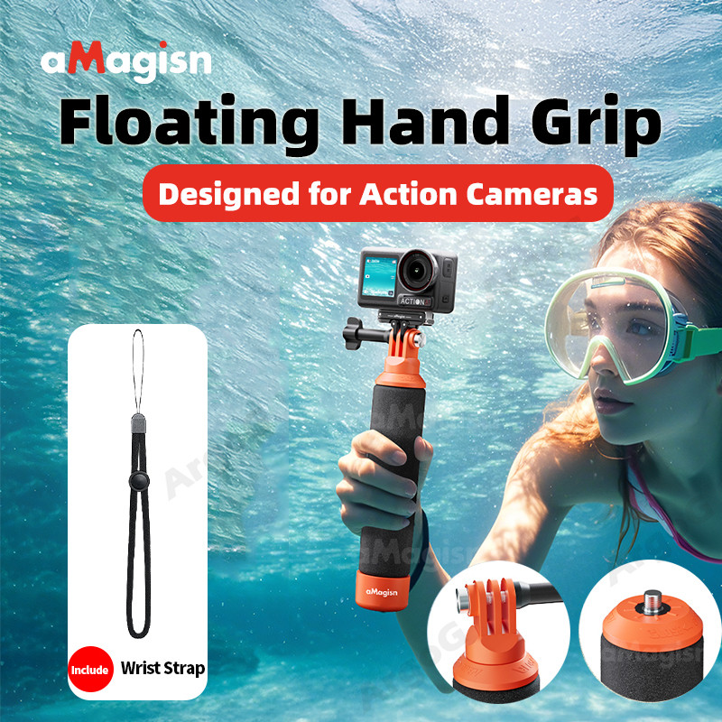 aMagisn Floating Hand Grip for Insta360/DJI/GoPro Action Cameras ...
