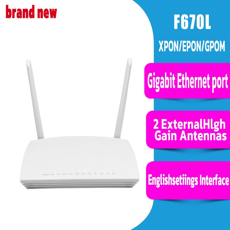 ONU xpon F670L 5G ONT epon/gpon Dual Band 4ge+1tel+2usb+Ac 5g Wifi ONT ...