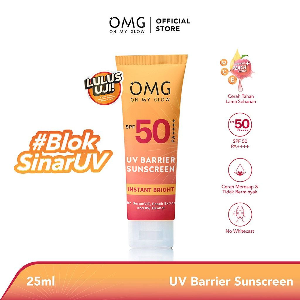 MEME OMG Oh My Glow Bright Booster Barrier Sunscreen SPF 50 Pa++++ 25ml ...