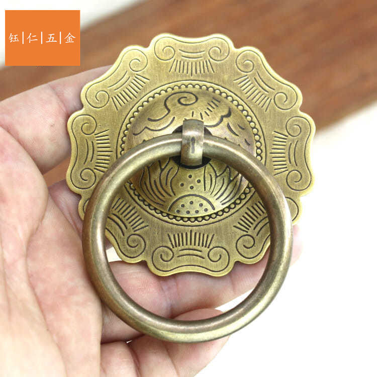 *Antique Wooden Door Copper Ring Pure Copper Door Knocker Antique ...