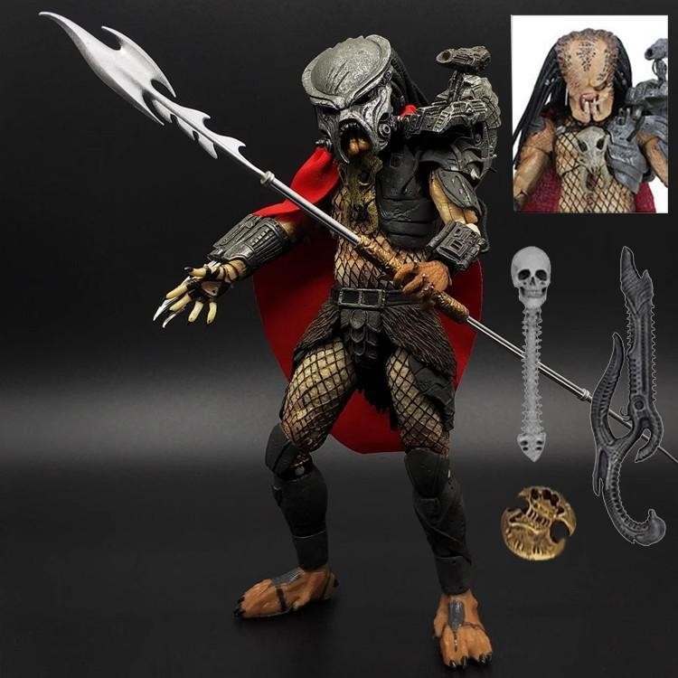 Predator Figure Model Alien Dog Elder Elder Elfa Mask Scar Action ...