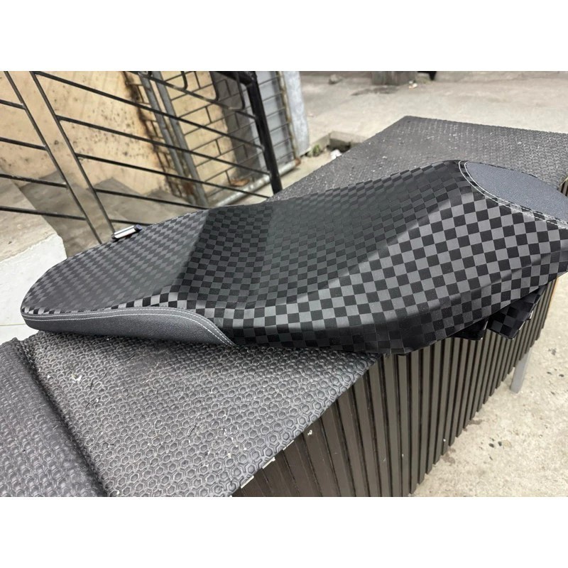 INDO CONCEPT 3D F1 CARBON SEAT COVER WHITE STITCH Motorcycle Makapal ...