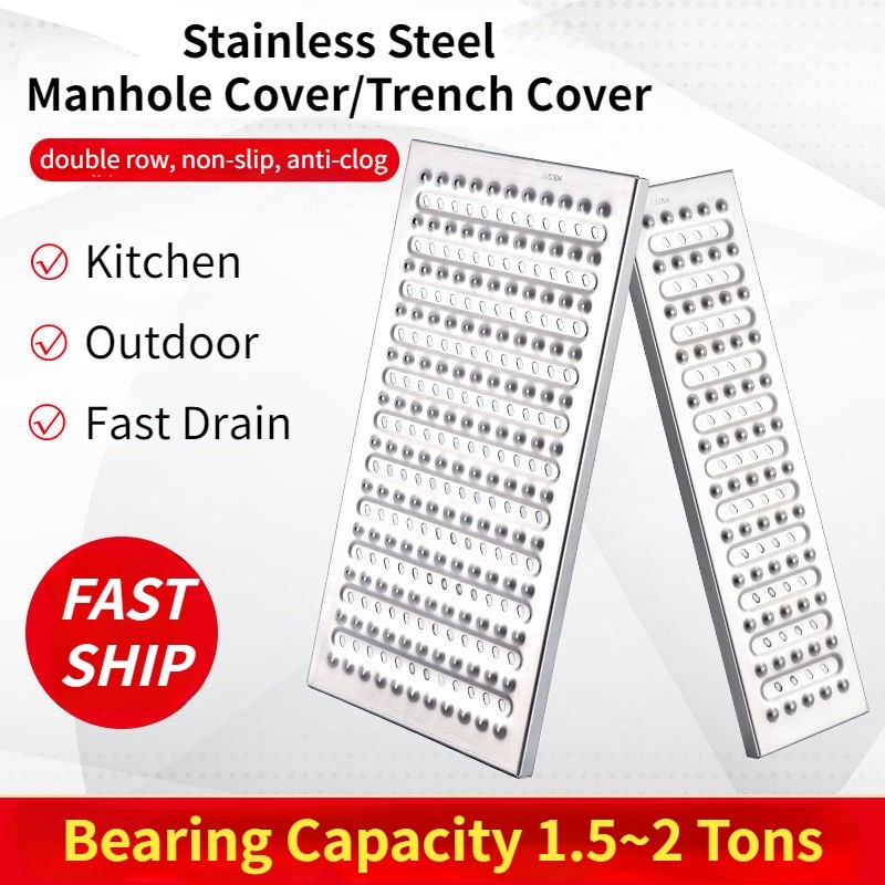 Stainless Steel Trench Cover Manhole Cover Manhole Frame Kitchen Gutter ...