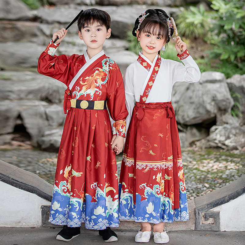 Boys Ancient Costume Hanfu Flying Fish Costume Chinese Style Children ...