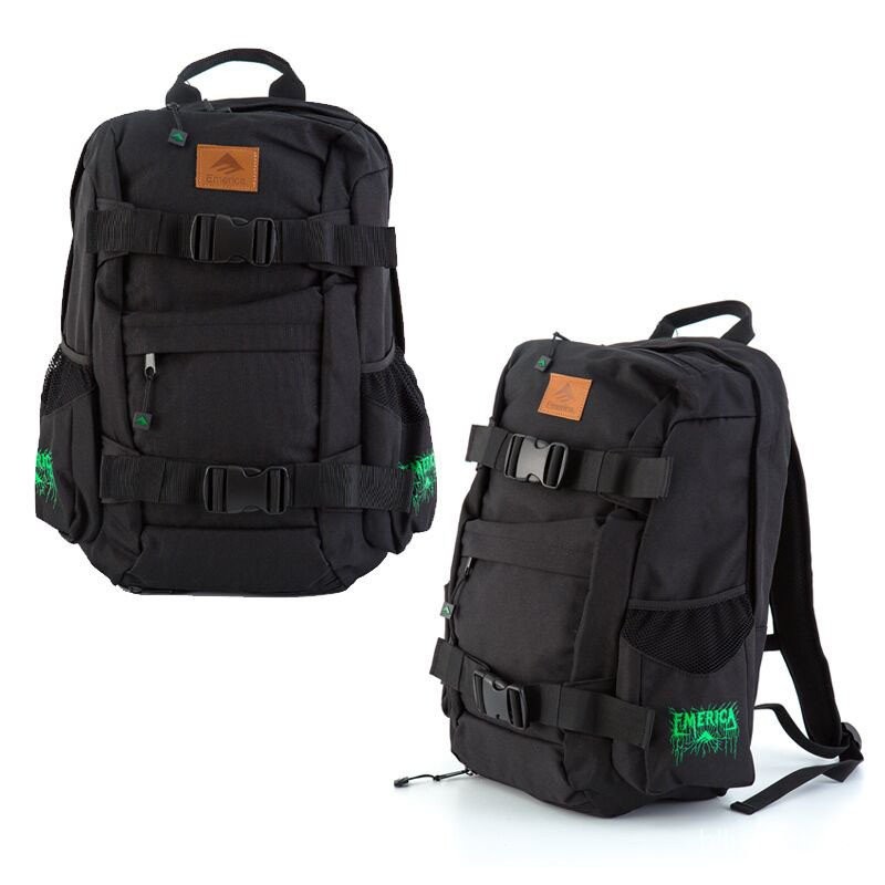 Two models from the USA EMERICA Backpack for Skateboard and Laptop with ...