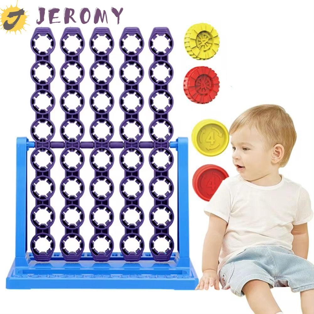 JEROMY Connect 4 Spin Game, Plastic Four In A Four Row Rotating ...