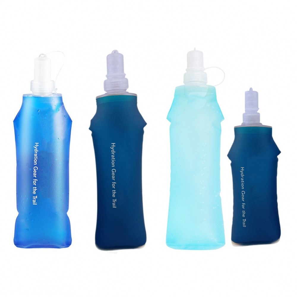 Foldable Marathon Water Bottle Bisphenol A Free Silicone Mouthpiece For ...
