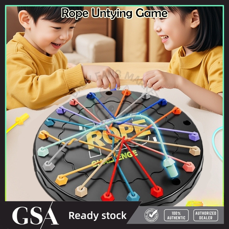 Rope Knots Challenge Board Game for Kids Parent Child Interactive Table ...