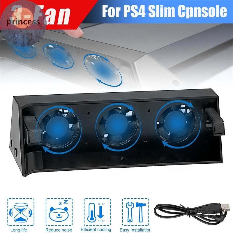 Princes Cooler For Sony PS4 PS 4 Slim Fan Console Accessories Cooling ...