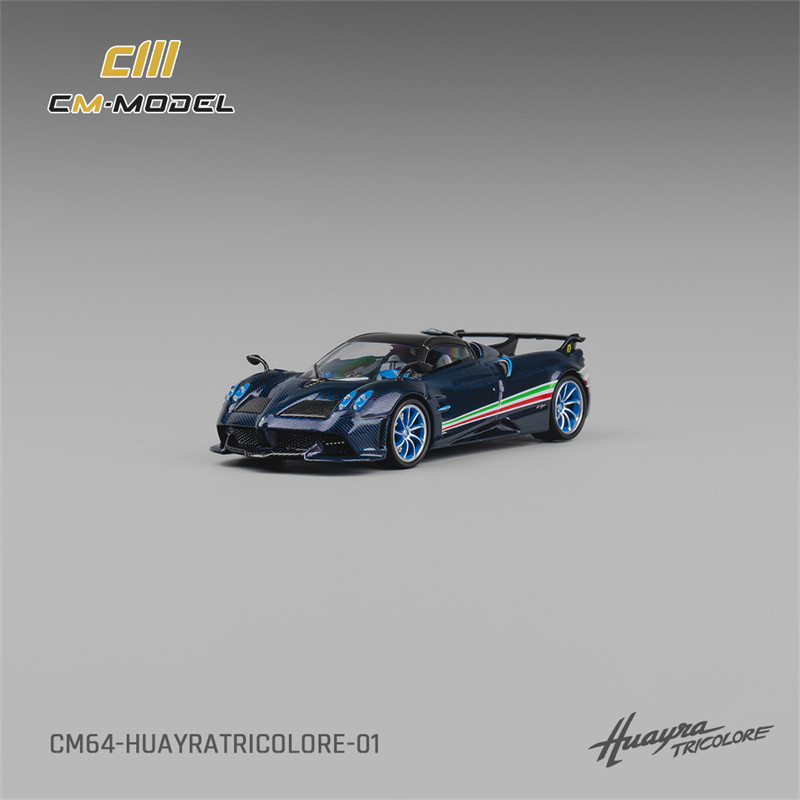 CM MODEL 1:64 Pagani Huayra Tricolor Blue Diecast Model Car | Shopee ...