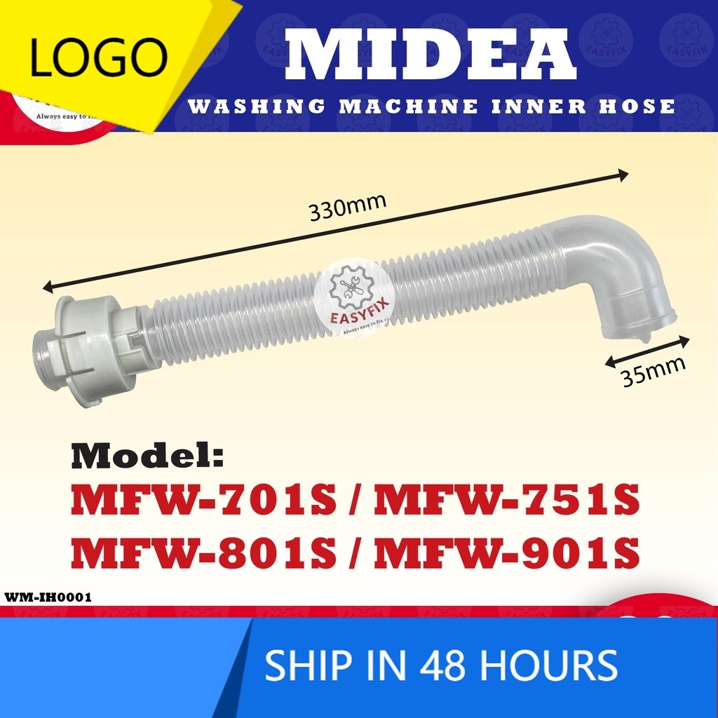 MFW-701S / MFW-751S / MFW-801S / MFW-901S MIDEA WASHING MACHINE INNER ...