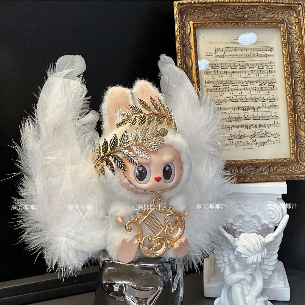 LABUBU 3.0 V1/V2 17cm Plush Doll Pendant Angel Wings Set | Shopee ...