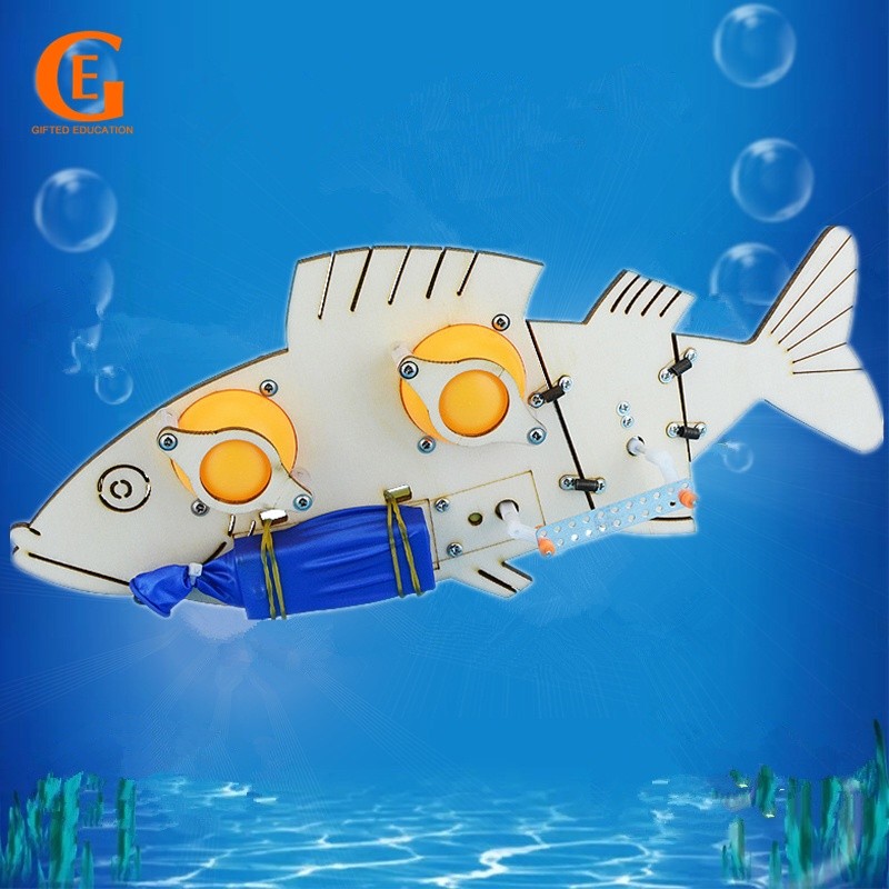 GIFTED EDUCATION DIY Electric Bionic Mechanical Fish Assemble ...
