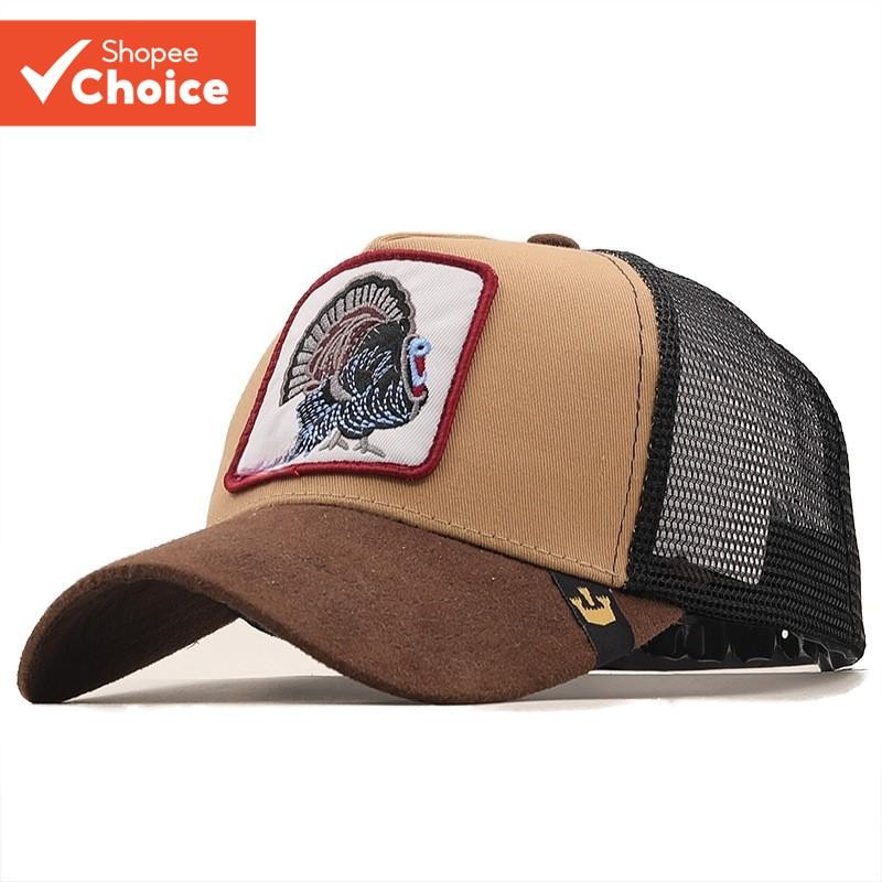Outdoor sports mesh cap animal three-dimensional toucan embroidered ...