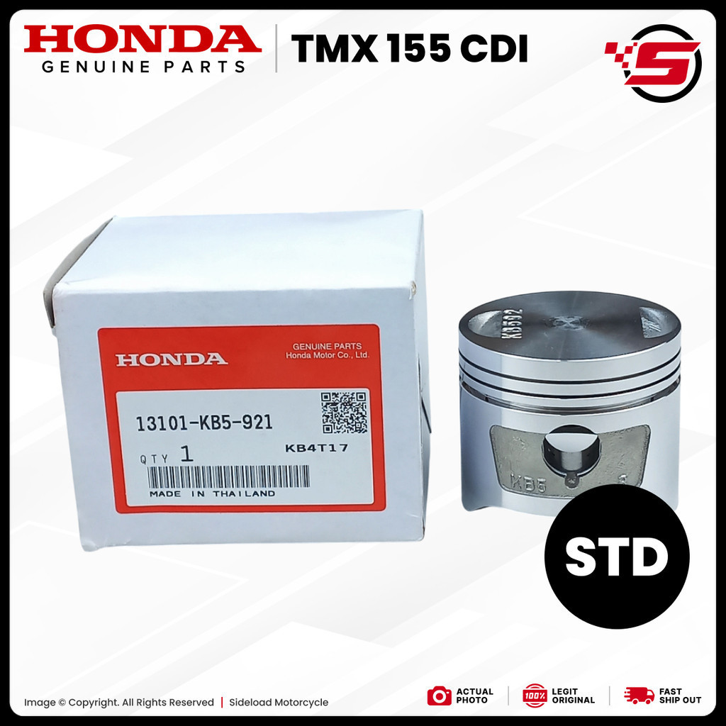 Piston STD - TMX 155 CDI - Honda Genuine (13101-KB5-921) | Shopee ...
