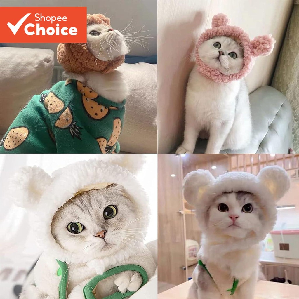 Cat Hat Soft Cotton Pet Hat Cat Costume For Cats Dog Hat Pet Costume ...