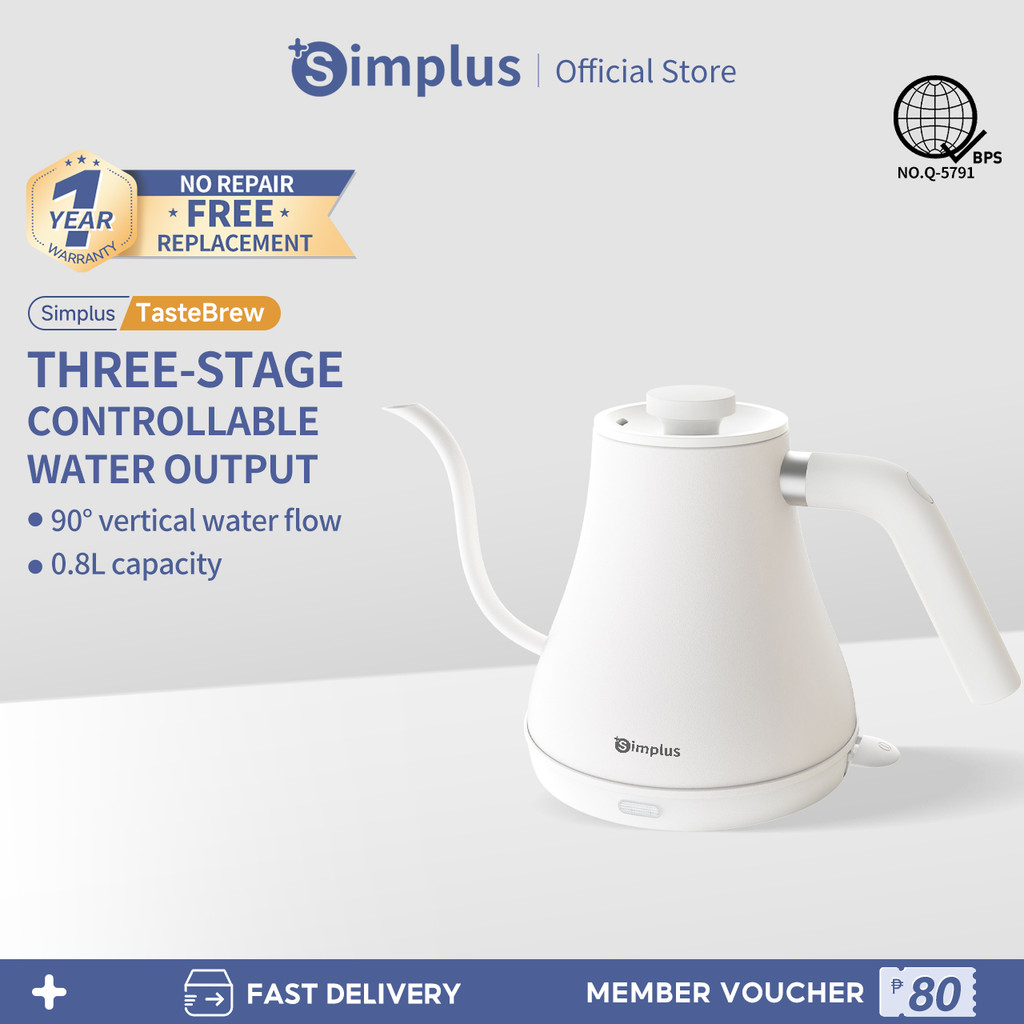 Simplus Electric Water Kettle 0.8L (Gooseneck Spout Design) | Shopee ...