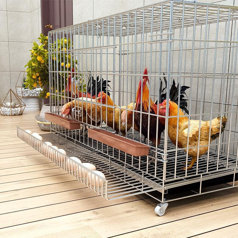 Automatic Folding Chicken Cage Large Chicken Coop Home Use Manure ...