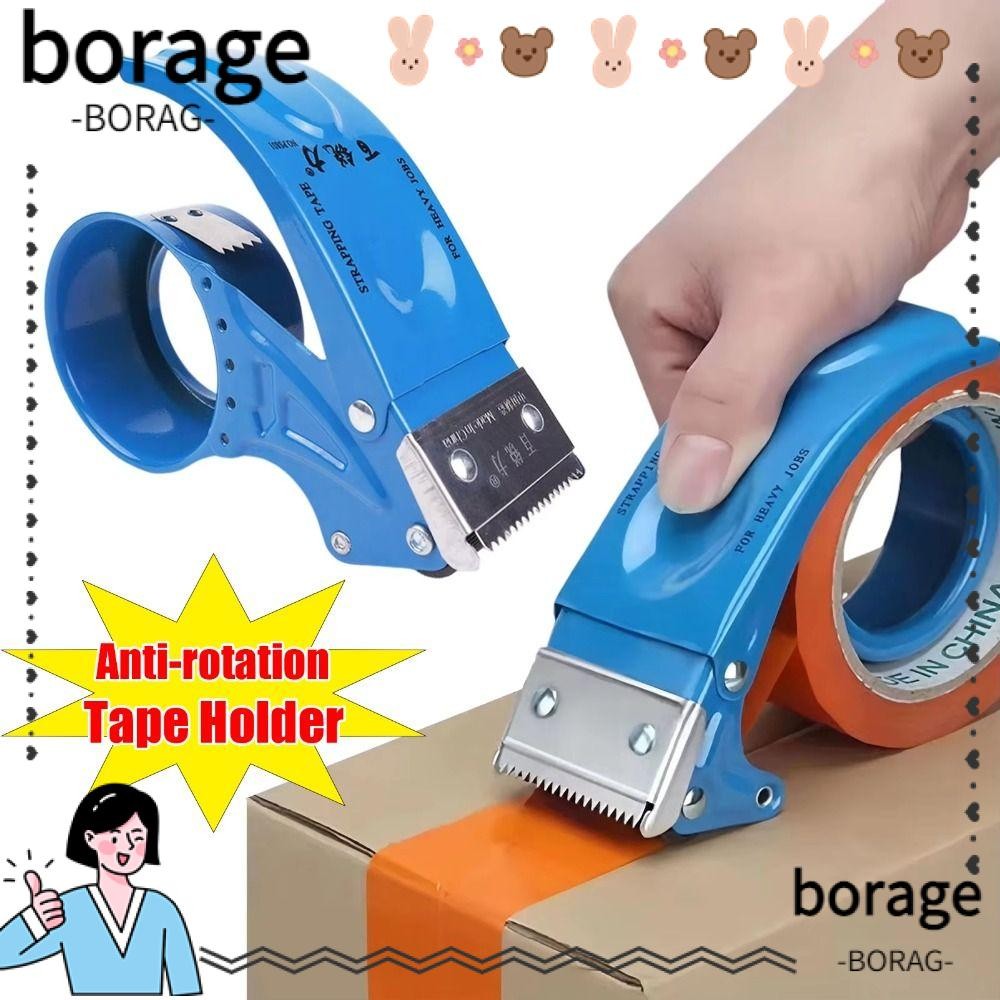 BORAGE Packing Tape Dispenser, 5/6cm Anti-rotation Tape Holder, Metal ...