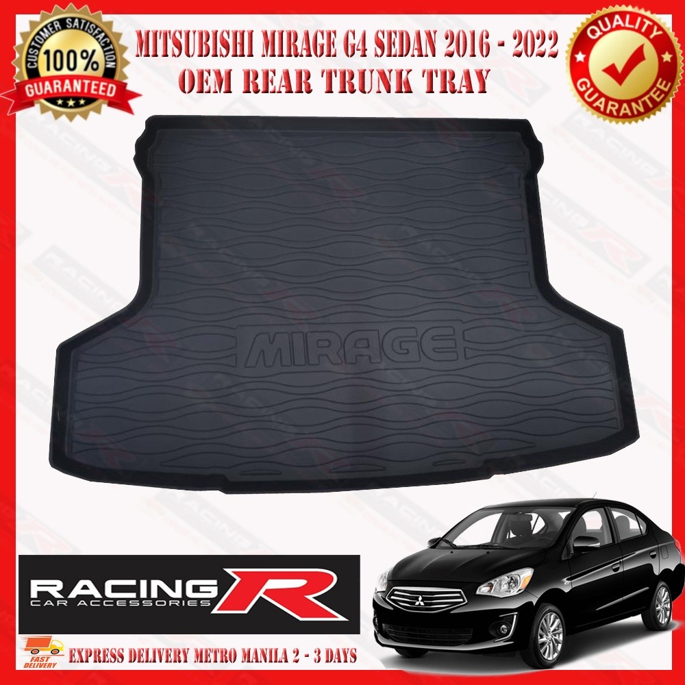Mitsubishi Mirage G4 Sedan 2014 to 2025 MIRAGE LOGO OEM Rear Trunk Tray ...