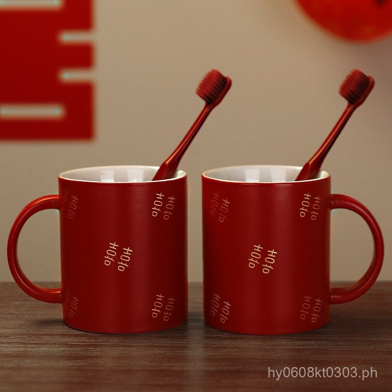 A Pair of Mouth Cups Set for Women, Square Tooth Cups, Wash Cup Set ...