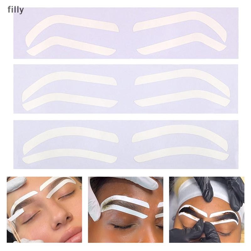 filly Eyebrow Stencil Sticker Brow Shape Tape Microding Eyebrow ...