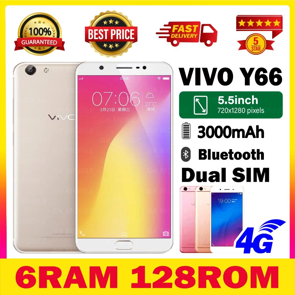 Brand New Original Y66 cellphone sale 6GB+ 128GB Samrtphone 5.5 inch ...