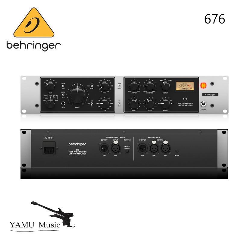 Behringer 676 Classic Vacuum Tube Preamplifier and FET-Style Compressor ...